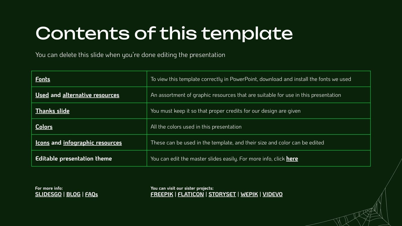 Spiders | Google Slides & PowerPoint Template