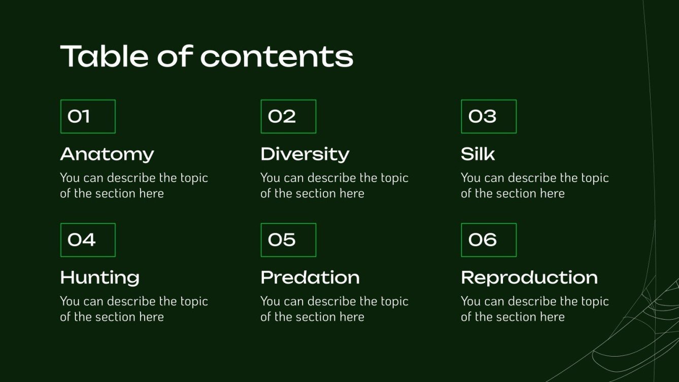 Spiders | Google Slides & PowerPoint Template