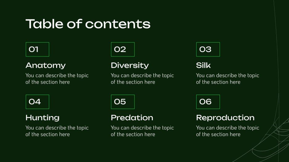 Spiders | Google Slides & PowerPoint Template