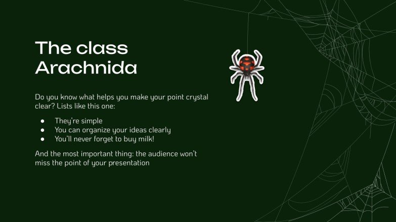 Spiders | Google Slides & PowerPoint Template
