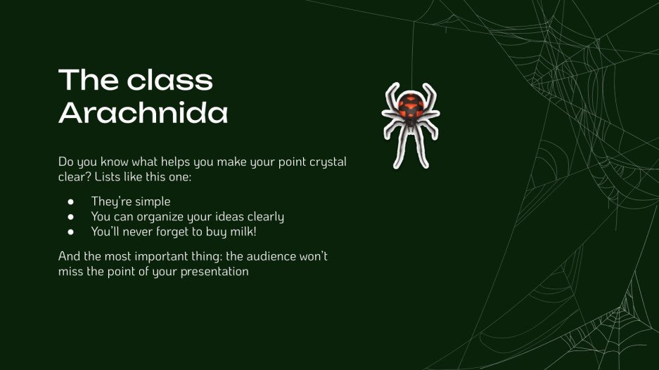 Spiders | Google Slides & PowerPoint Template