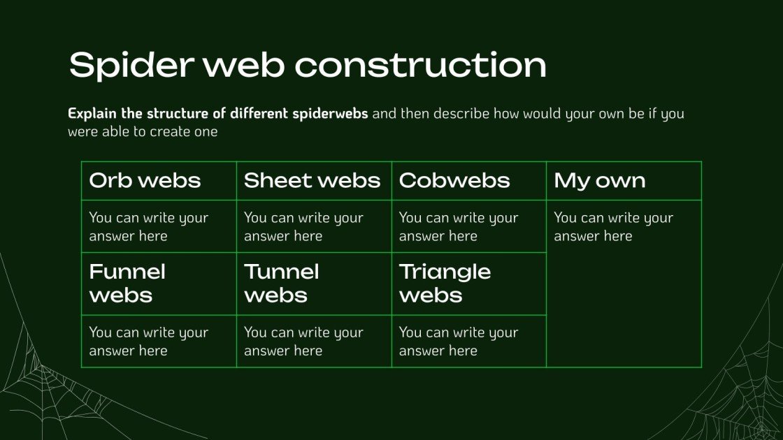 Spiders | Google Slides & PowerPoint Template