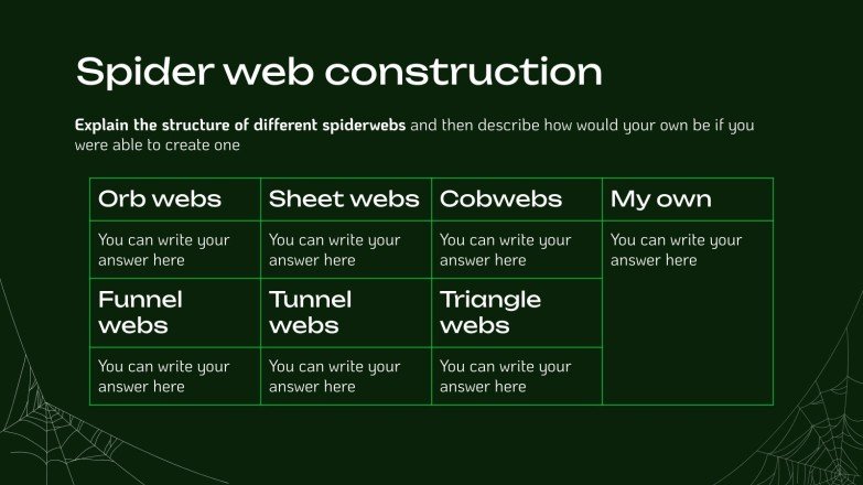 Spiders | Google Slides & PowerPoint Template