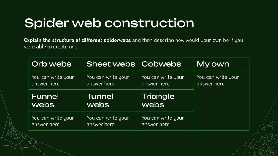 Spiders | Google Slides & PowerPoint Template