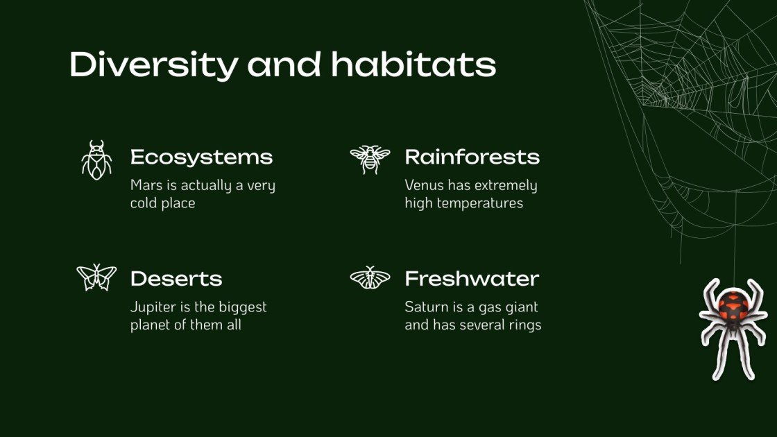 Spiders | Google Slides & PowerPoint Template