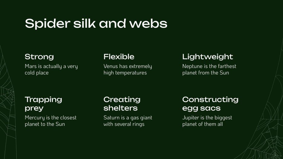 Spiders | Google Slides & PowerPoint Template