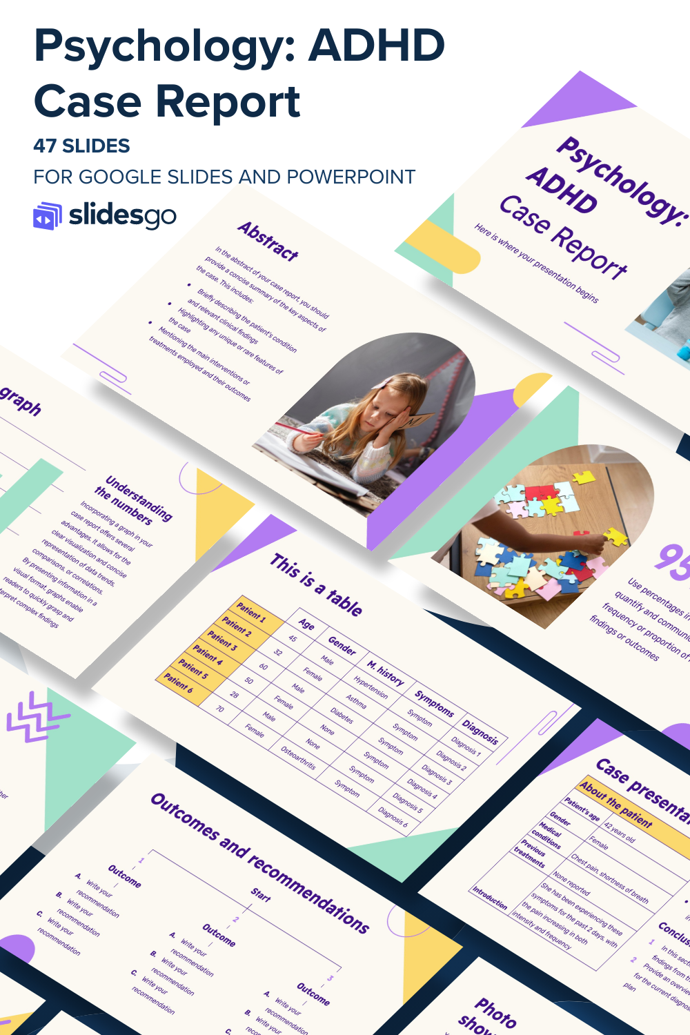 Psychology: ADHD Case Report | Google Slides & PowerPoint