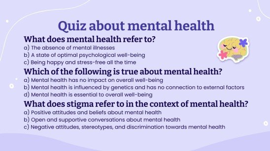 Mental Health Awareness and Self-Care | Google Slides