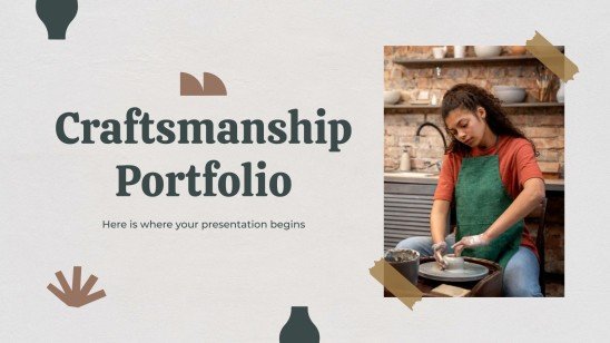 Craftsmanship Portfolio | Google Slides & PowerPoint