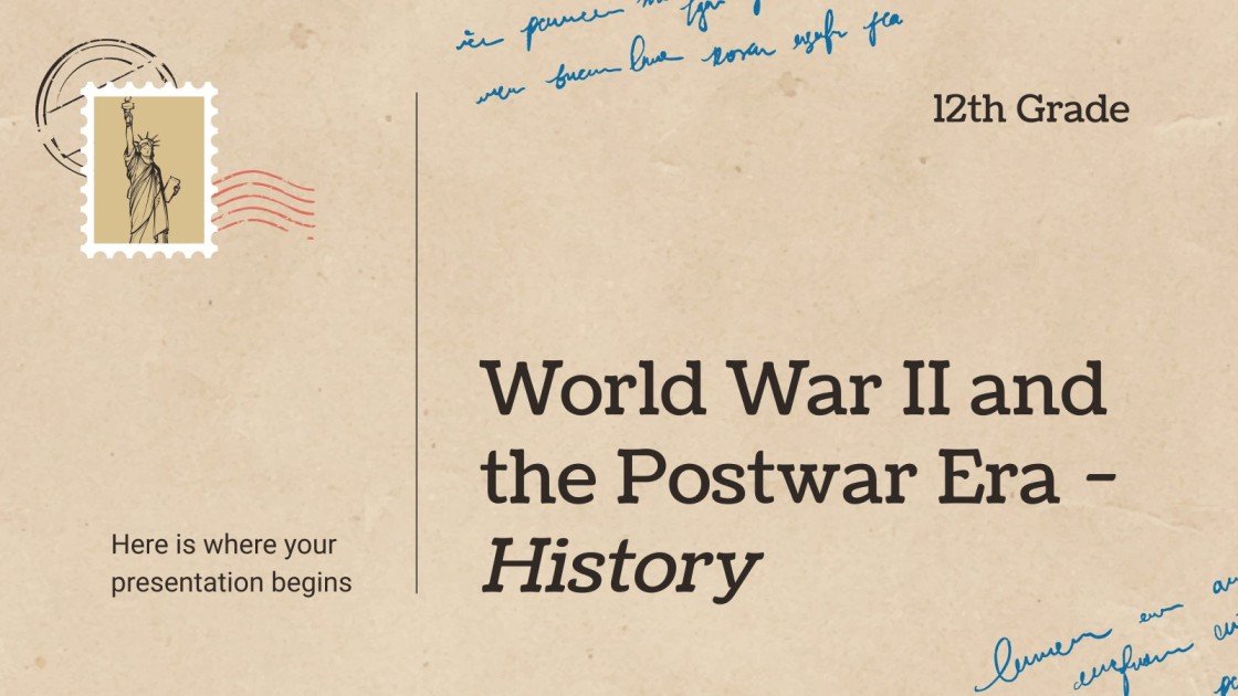 World War II and the Postwar Era - History - 12th Grade