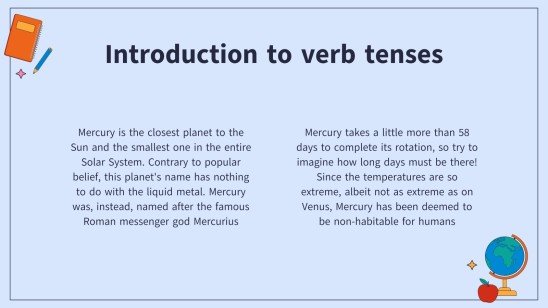 Advanced Verb Tenses and Moods - Spanish - 8th Grade