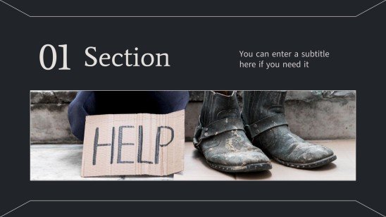 Homeless People | Google Slides & PowerPoint template