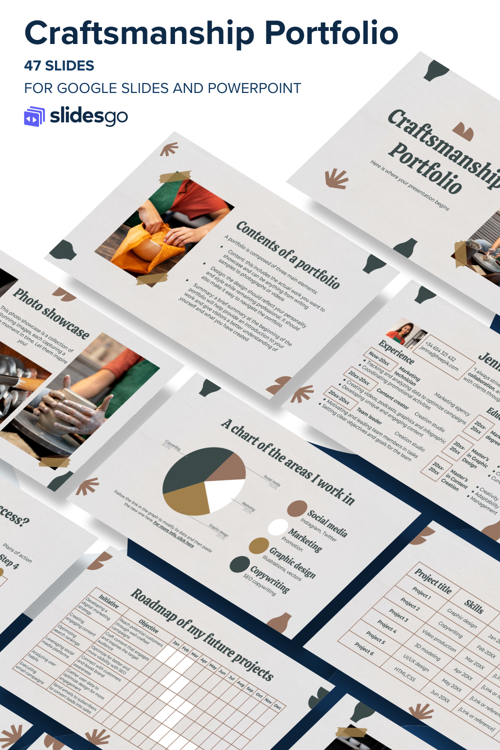 Craftsmanship Portfolio | Google Slides & PowerPoint