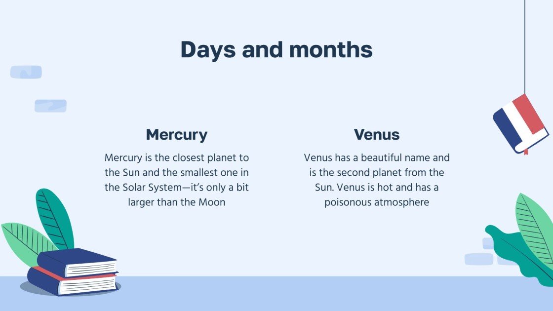 Days of the Week and Months of the Year - FLE- 2nd Grade