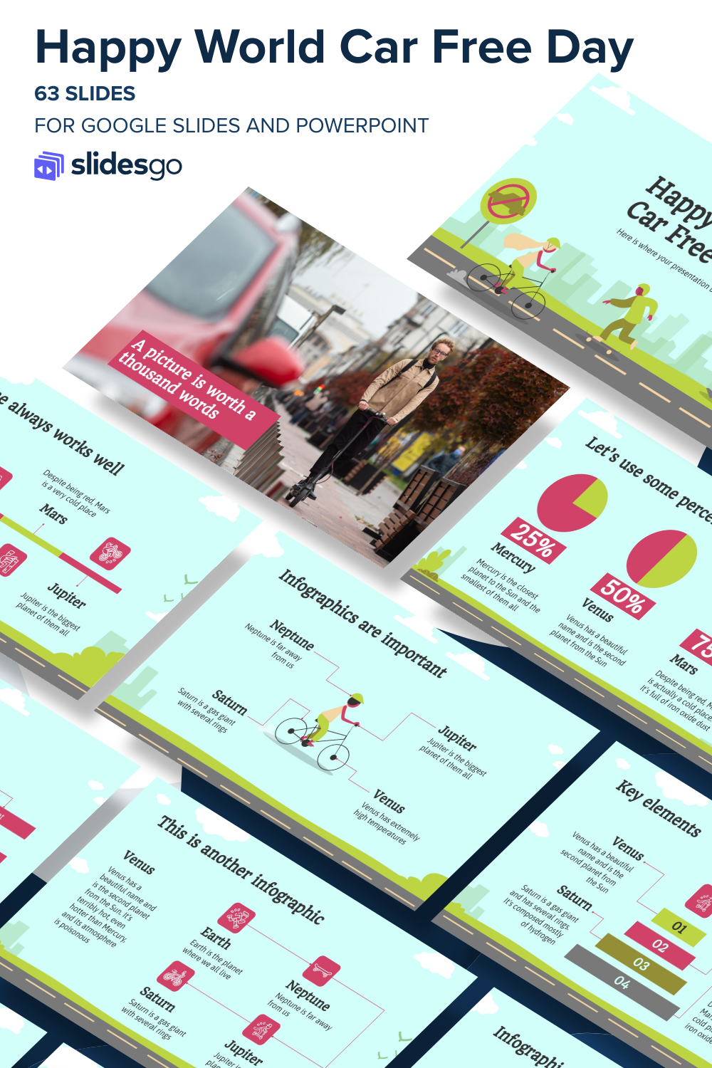 Happy World Car Free Day | Google Slides & PowerPoint