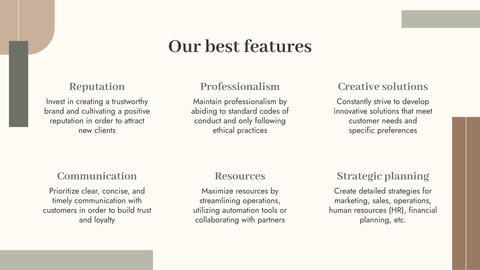Elegant and Classy Style Agency | Google Slides & PowerPoint