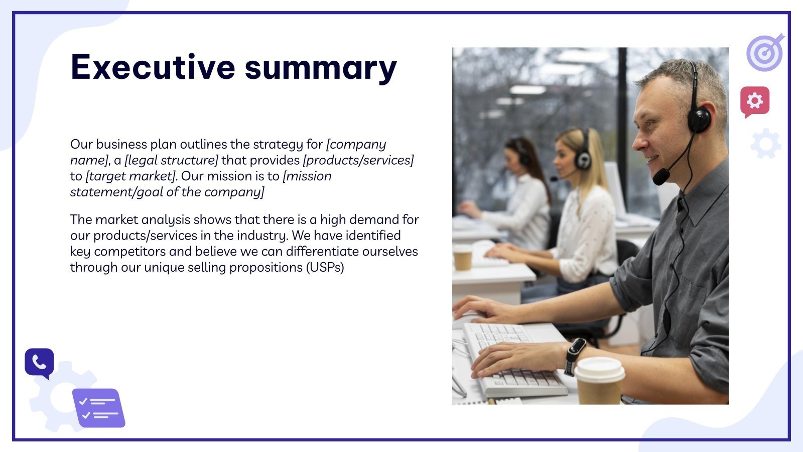 Customer Service Business Plan | Google Slides & PPT