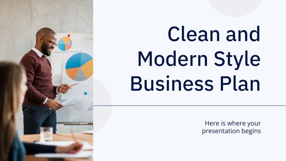 Clean and Modern Style Business Plan | Google Slides & PPT