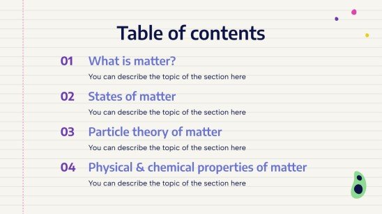 Structures and Properties of Matter | Google Slides & PPT