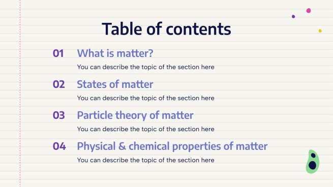 Structures and Properties of Matter | Google Slides & PPT