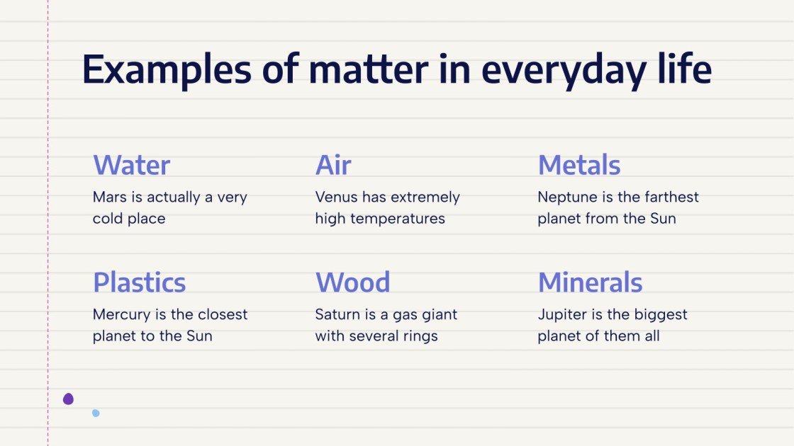 Structures and Properties of Matter | Google Slides & PPT