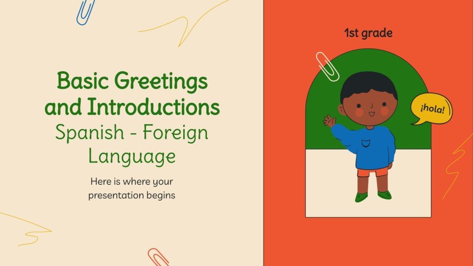 Basic Greetings and Introductions in Spanish | Google Slides