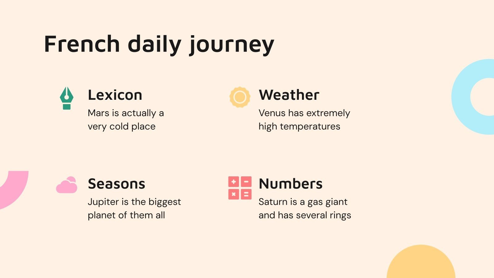 Daily Routine and Time Expressions in French - 6th Grade