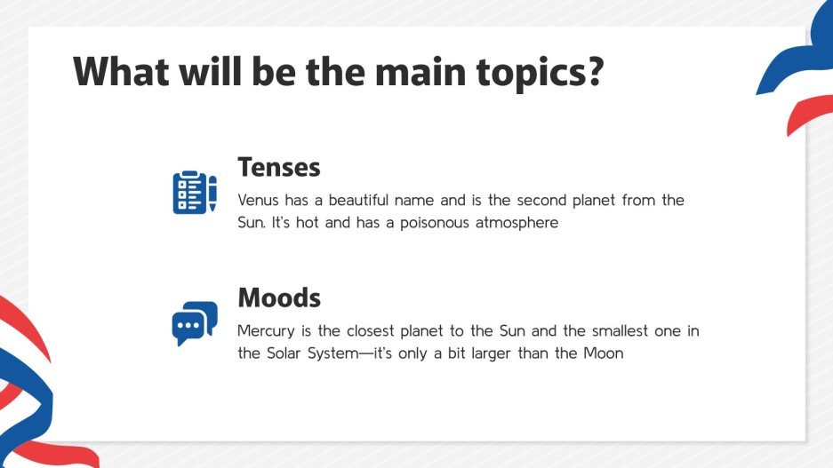 Advanced Verb Tenses and Moods - French - 8th Grade