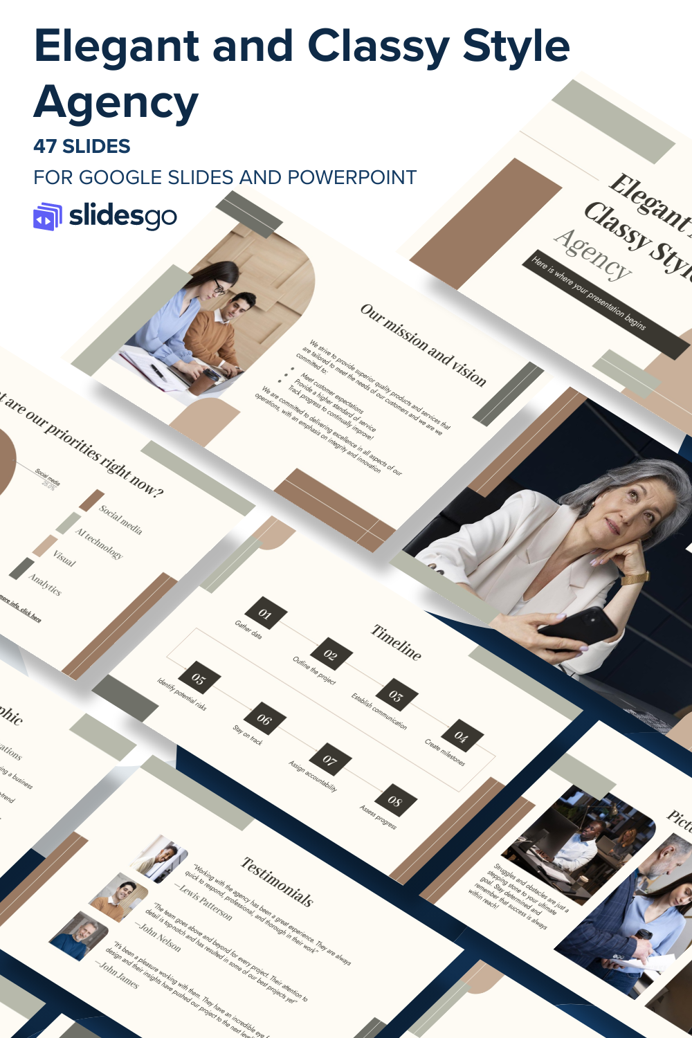 Elegant and Classy Style Agency | Google Slides & PowerPoint