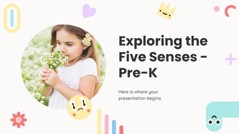 Exploring the Five Senses - Pre-K | Google Slides & PPT