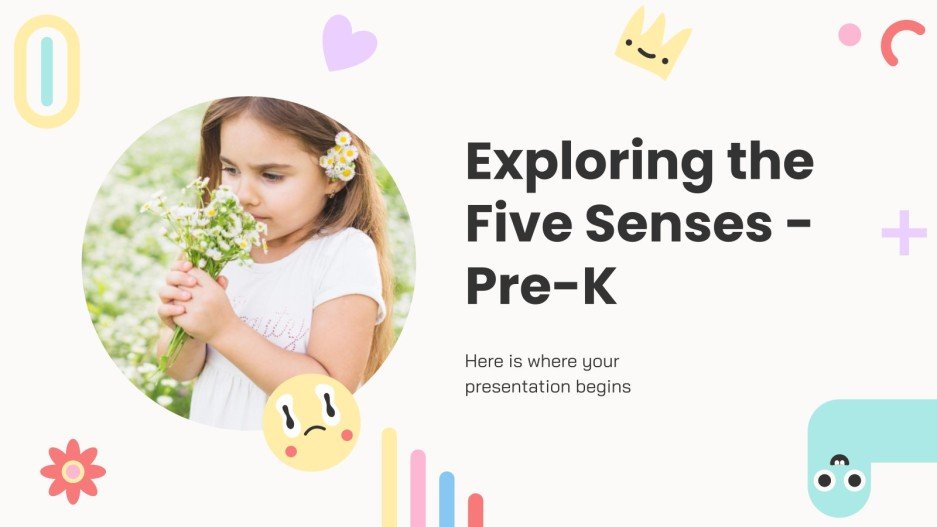 Exploring the Five Senses - Pre-K | Google Slides & PPT