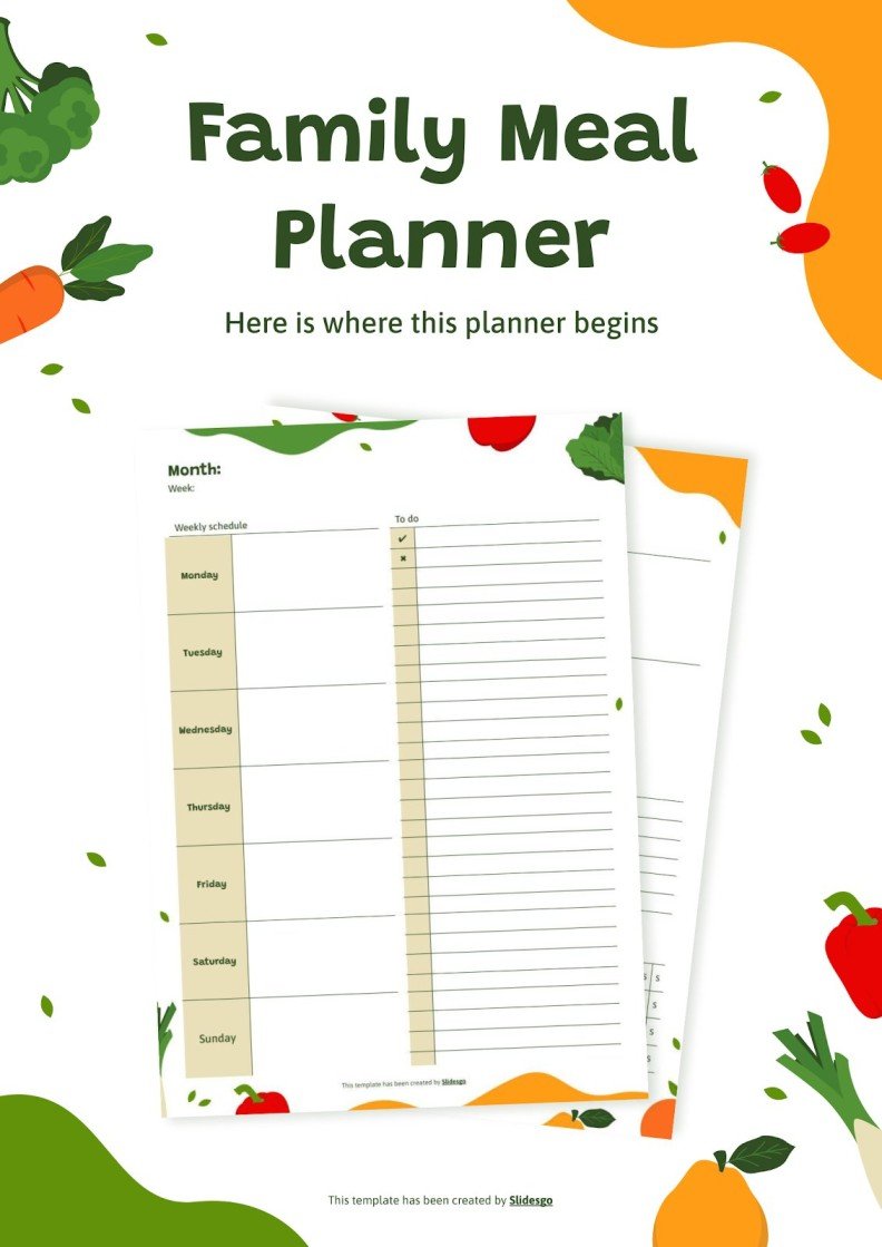 Family Meal Planner | Google Slides & PowerPoint