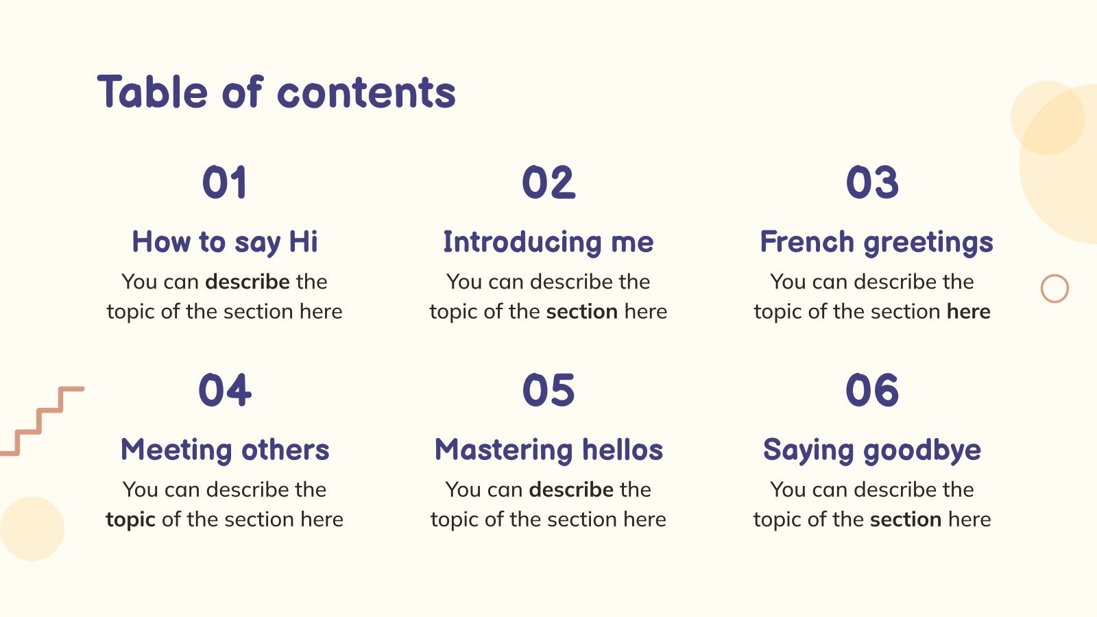 Basic Greetings and Introductions - French - 5th Grade