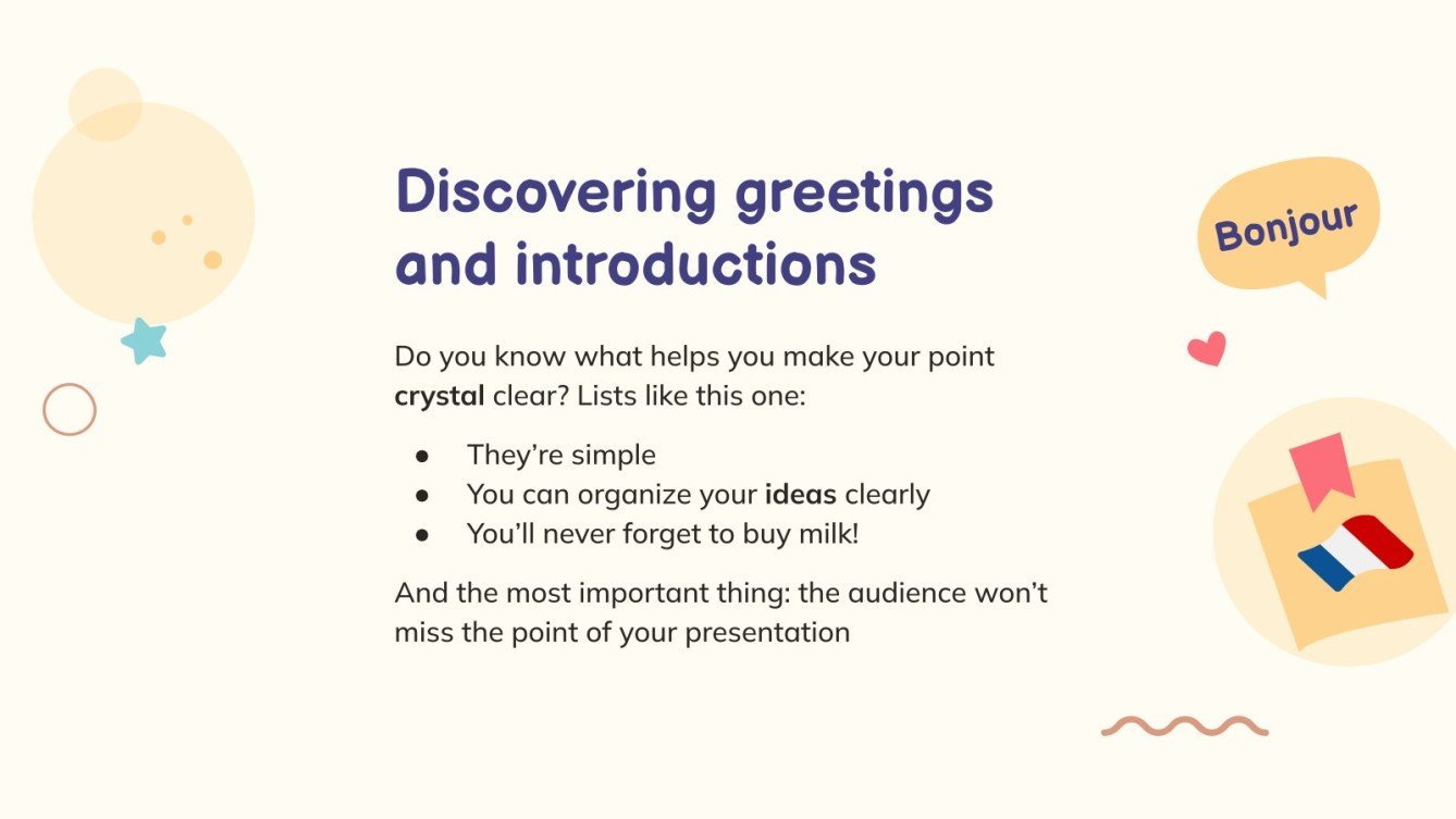 Basic Greetings and Introductions - French - 5th Grade