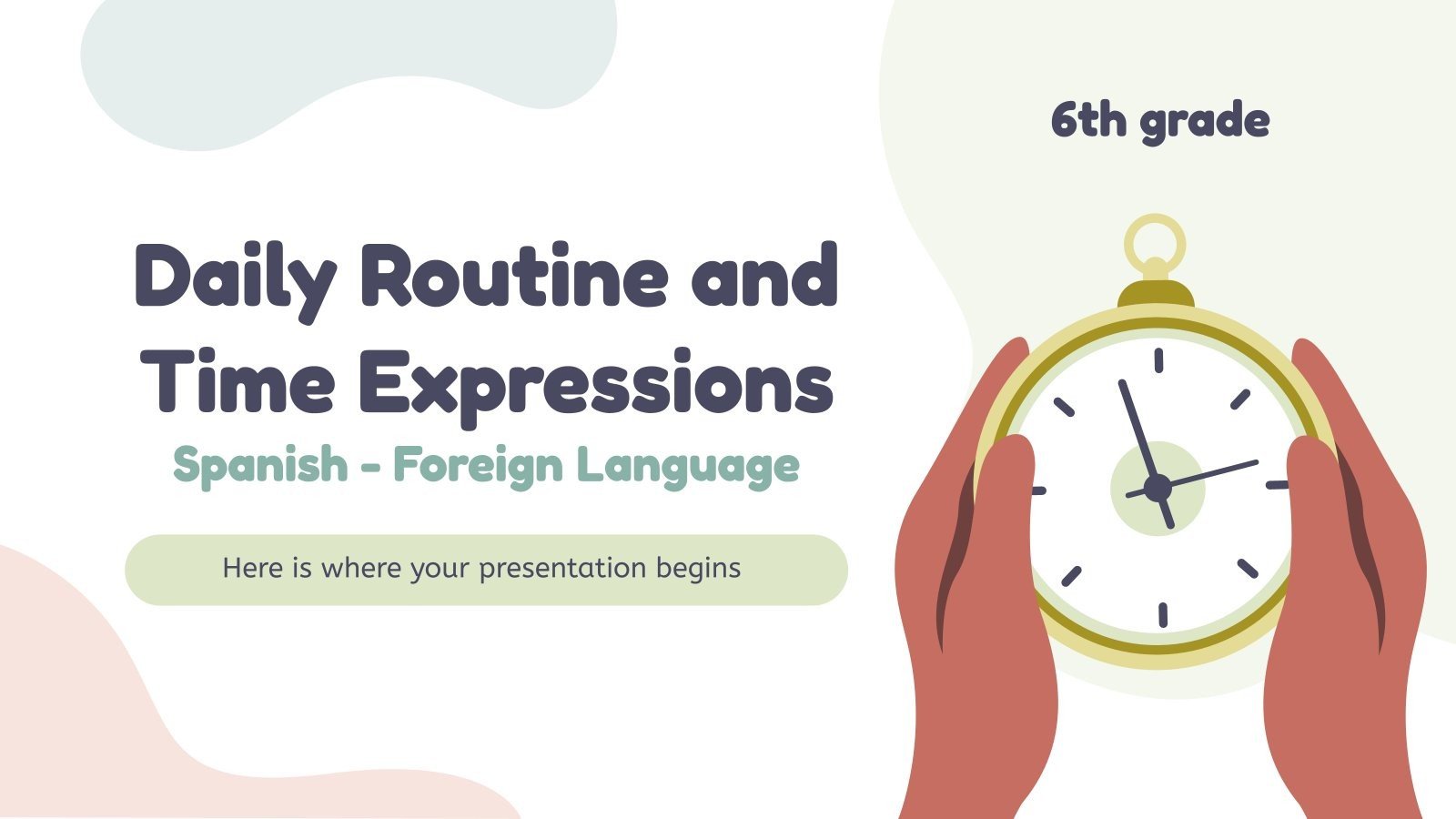 Daily Routine and Time Expressions | Google Slides & PPT