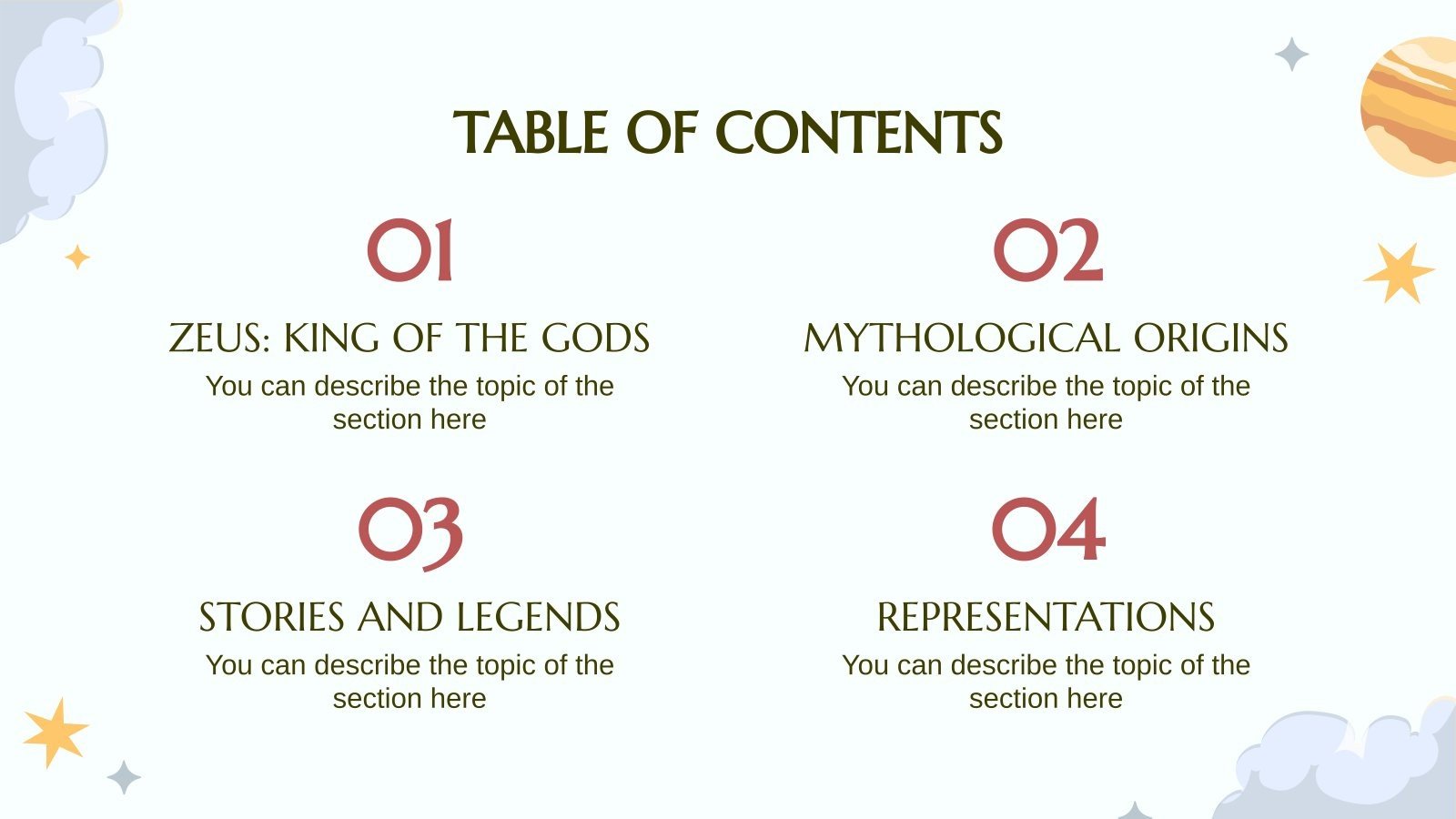 Greek God: Zeus | Google Slides & PowerPoint template