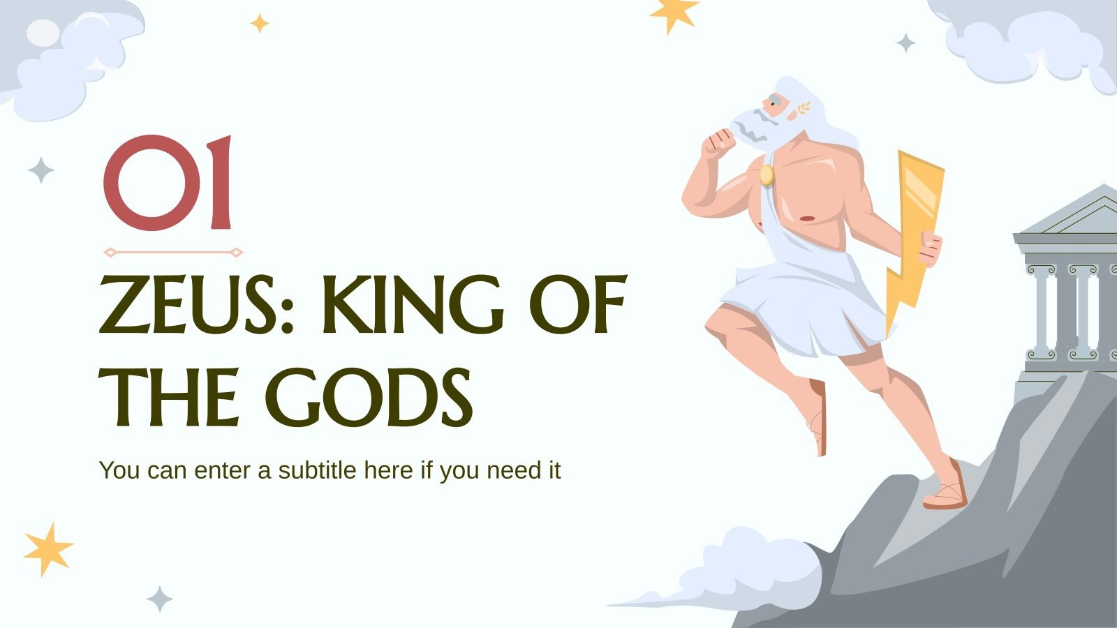 Greek God: Zeus | Google Slides & PowerPoint template