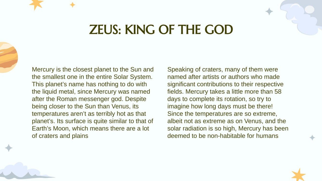 Greek God: Zeus | Google Slides & PowerPoint template