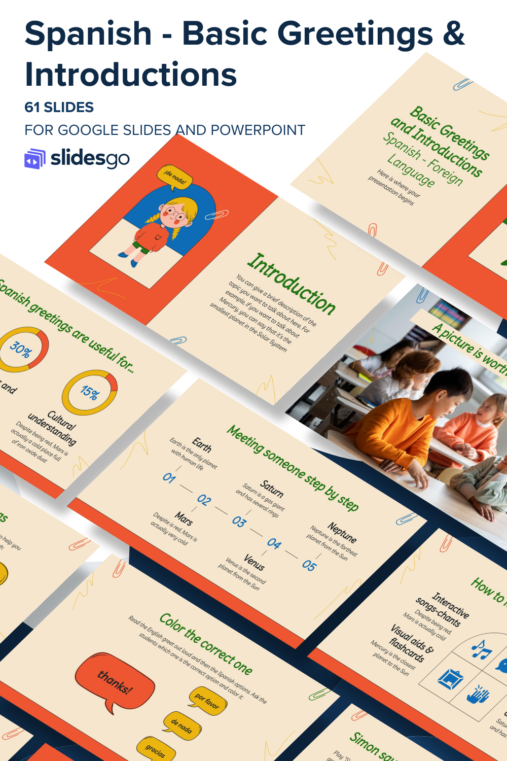 Basic Greetings and Introductions in Spanish | Google Slides