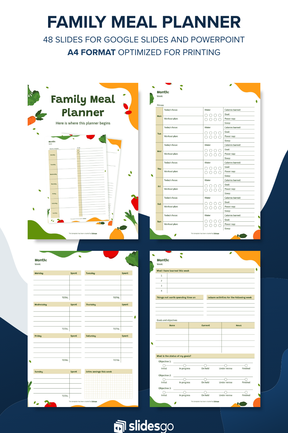 Family Meal Planner | Google Slides & PowerPoint