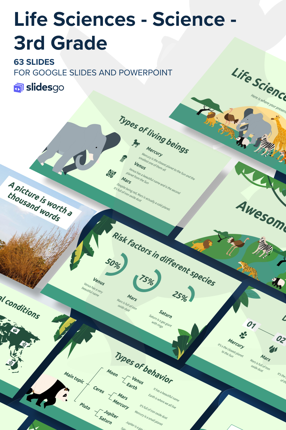 Life Sciences - Science - 3rd Grade | Google Slides & PPT