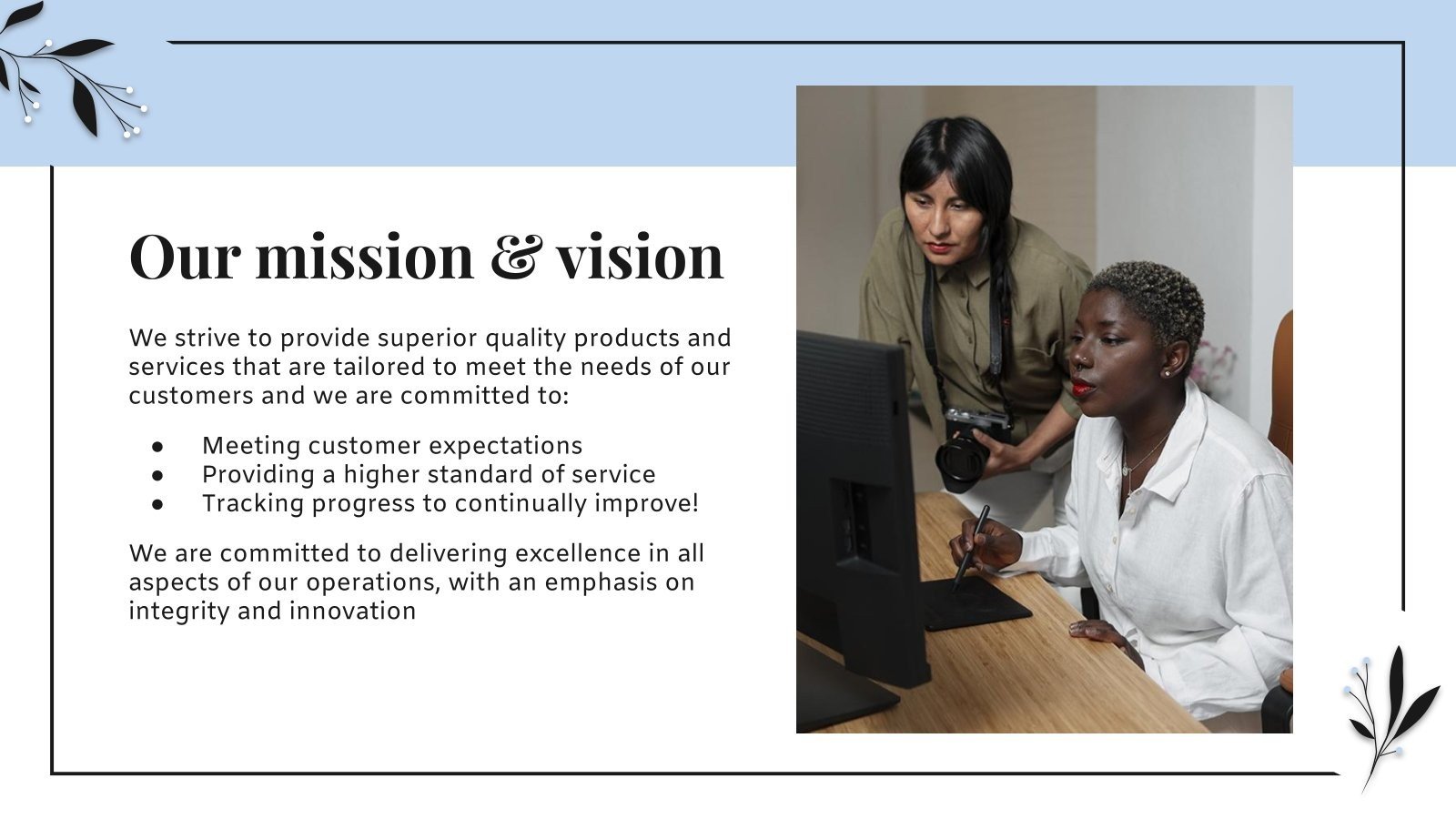 Elegant Tranquil Blue Agency | Google Slides & PPT