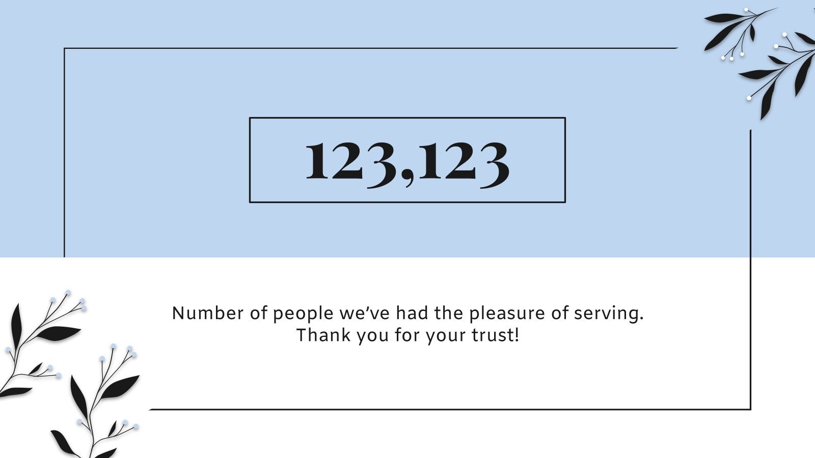 Elegant Tranquil Blue Agency | Google Slides & PPT