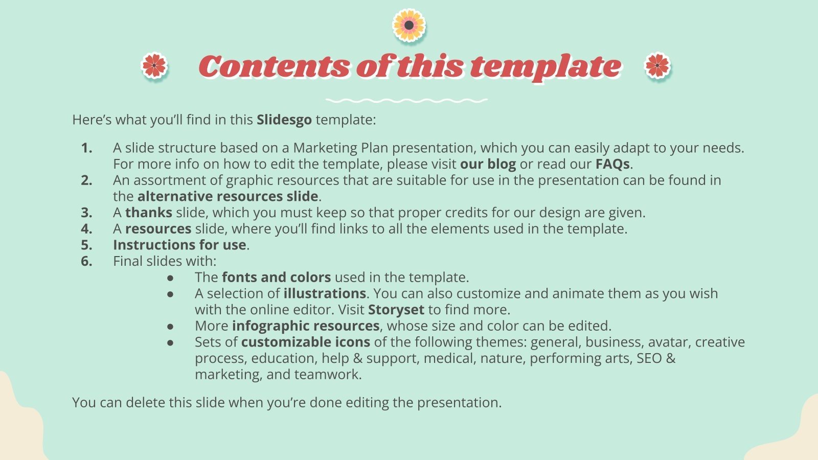 Floral Vibes Marketing Plan | Google Slides & PowerPoint