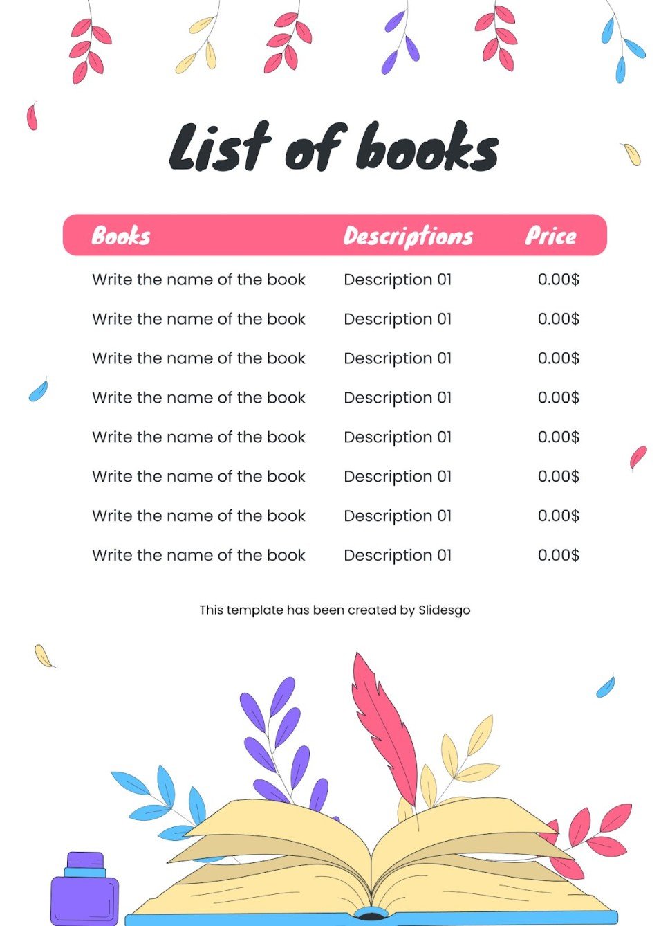 Book Wishlist | Google Slides & PowerPoint