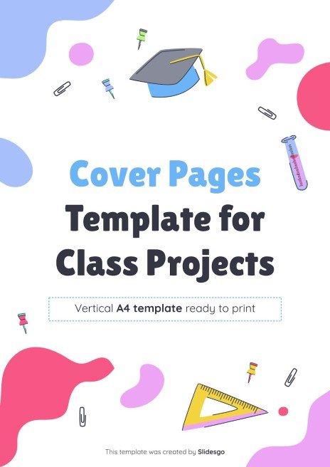 Cover Pages Template for Class Projects | Google Slides
