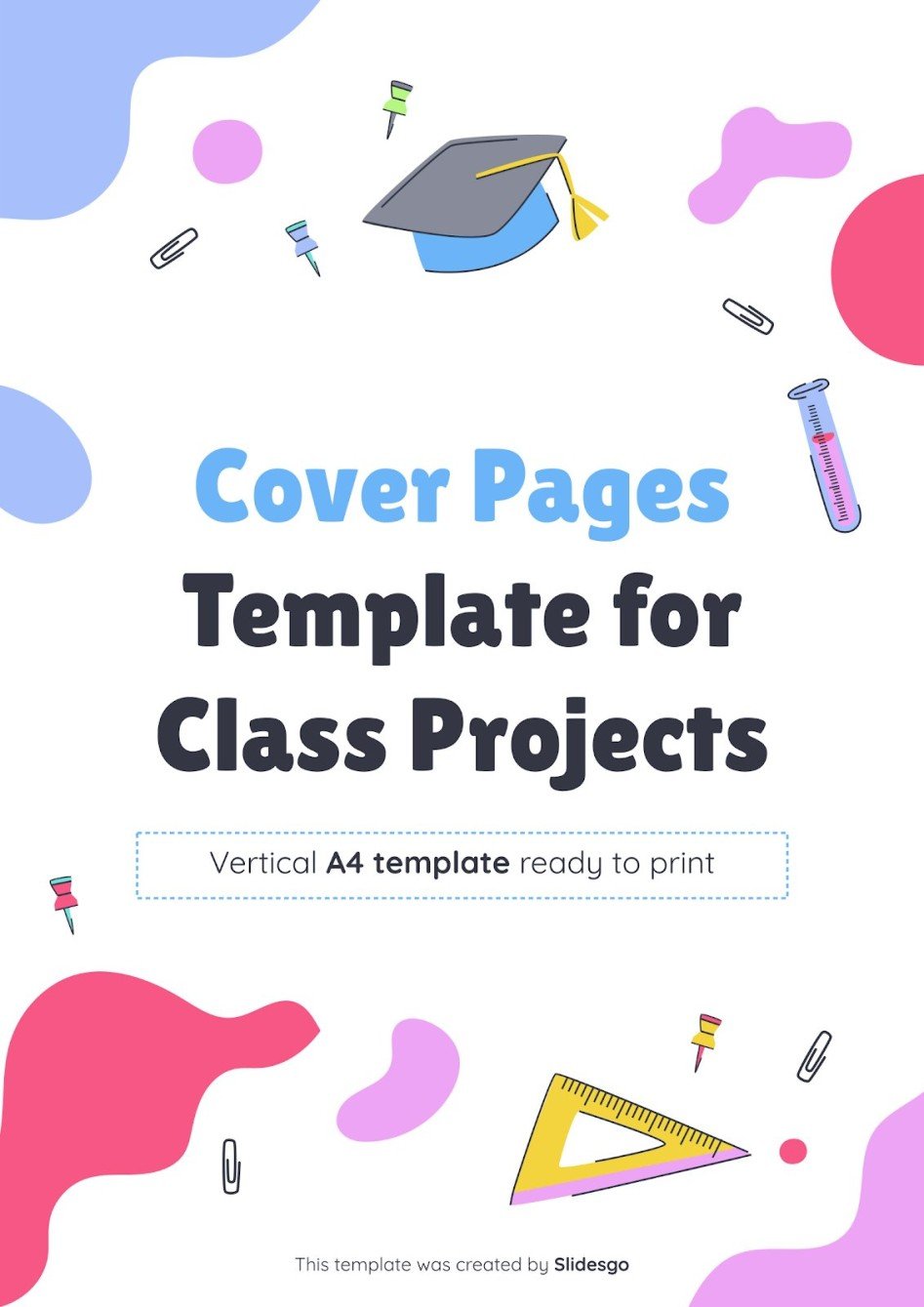 Cover Pages Template for Class Projects | Google Slides