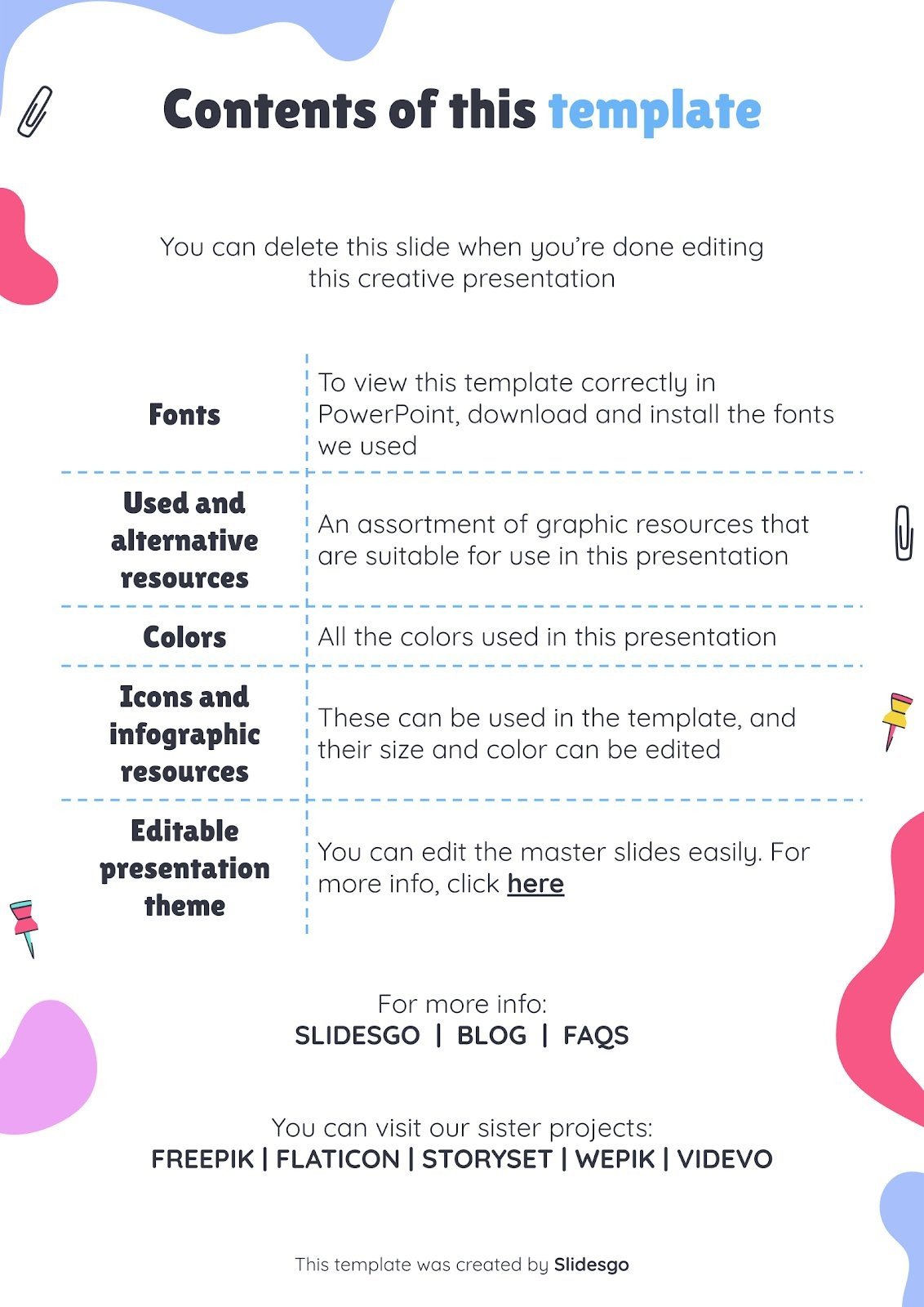 Cover Pages Template for Class Projects | Google Slides