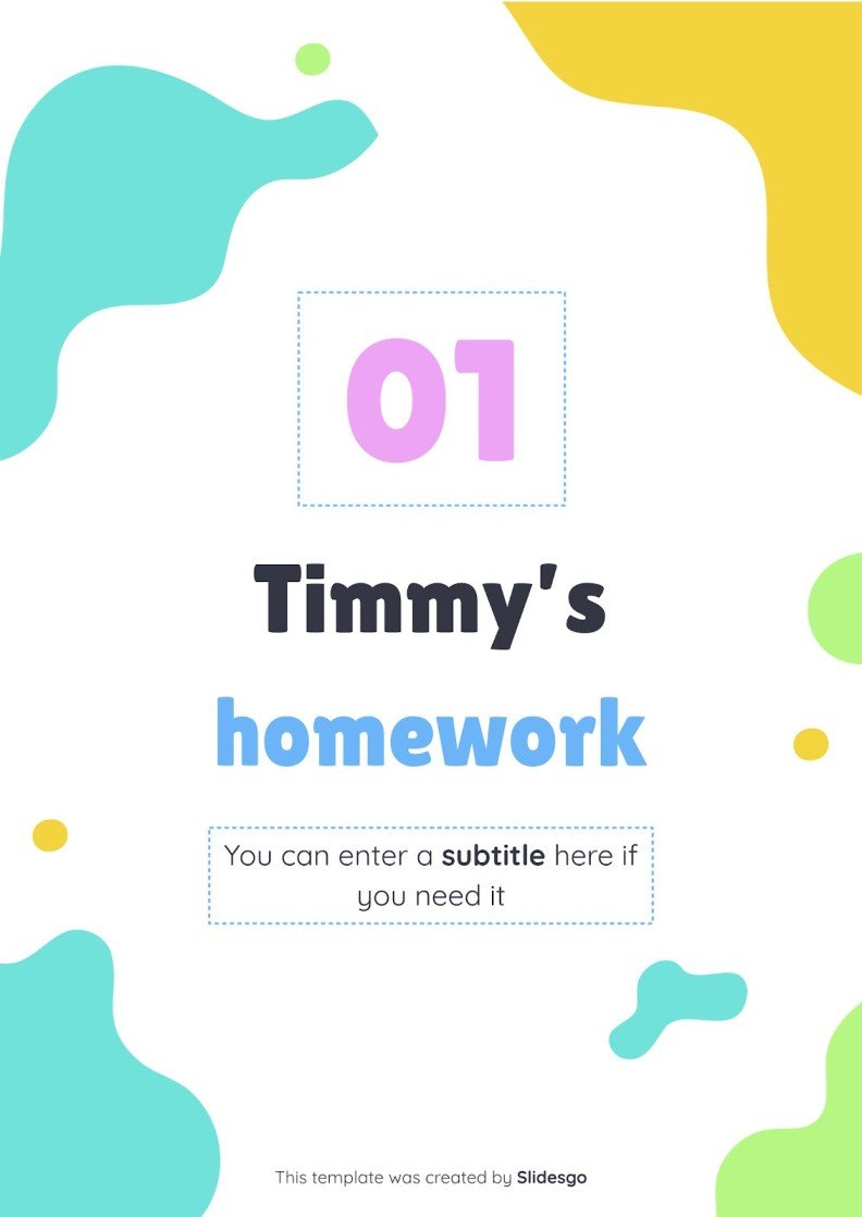 Cover Pages Template for Class Projects | Google Slides