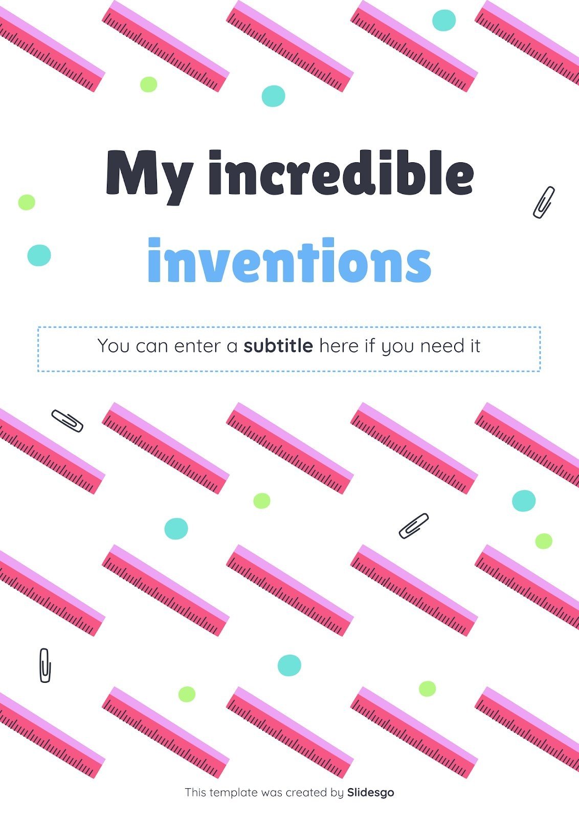 Cover Pages Template for Class Projects | Google Slides